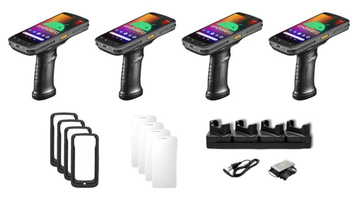 Bundle QTY (4): Chainway C72 Wireless Android Barcode Scanners, Pistol ...
