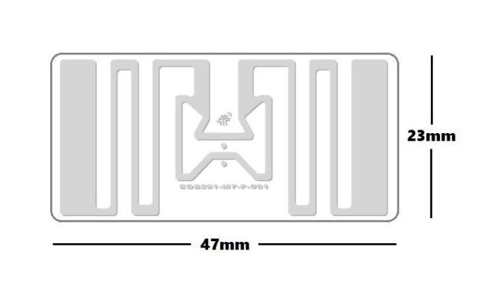 Tageos EOS-261 UHF RFID Tag, Thermal Transfer, Impinj M730, 47mm x 23mm ...